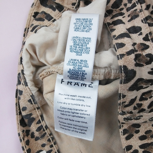 Frame Denim | Jeans | Frame Ali Leopard Print High Rise Skinny Jeans 28 ...